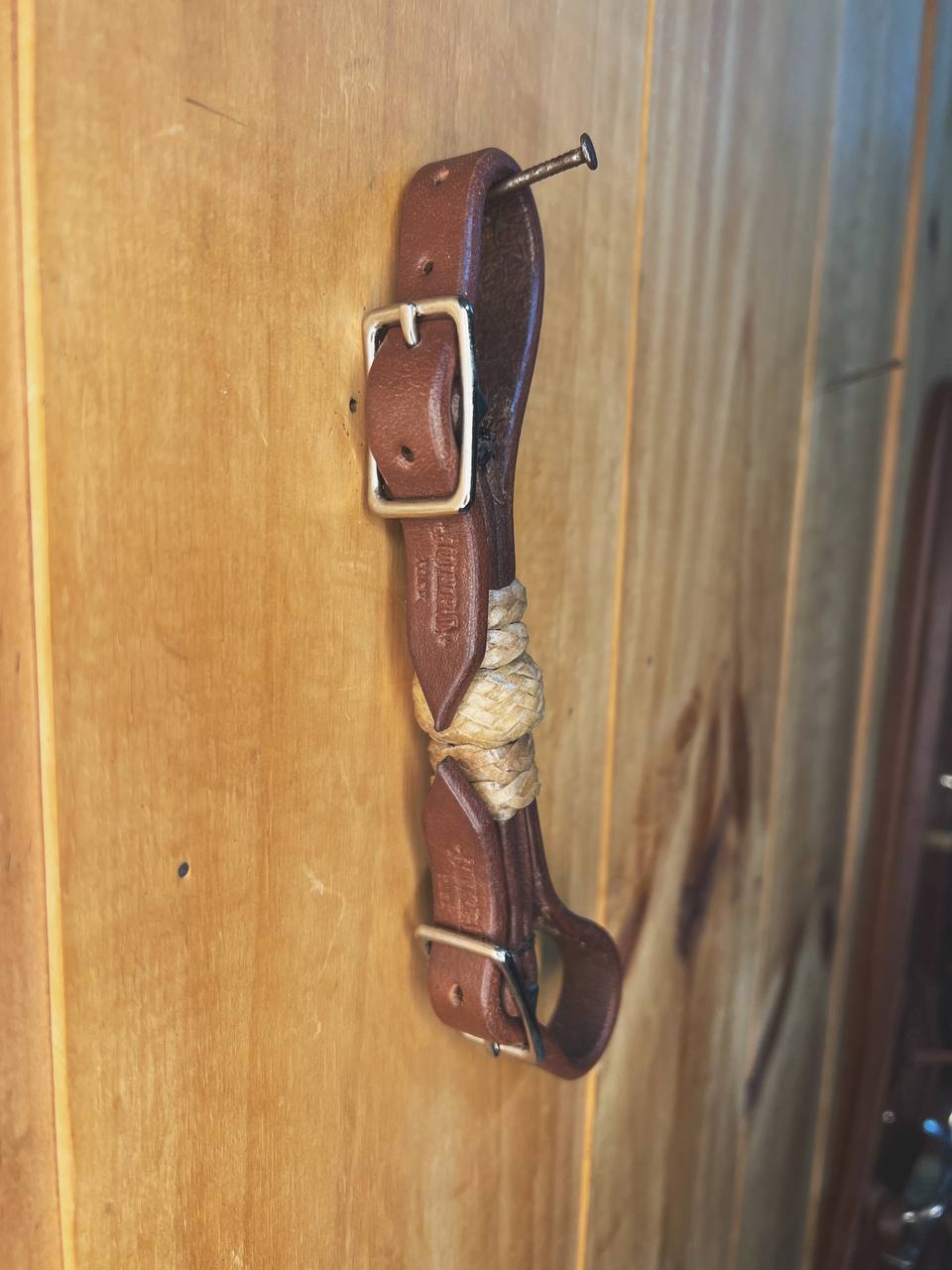Rawhide Wrap Curb Strap Two Buckles – Burro Tack